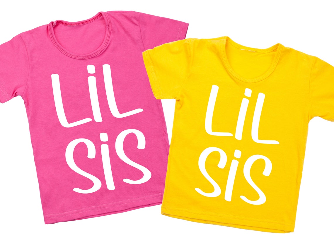 LIL SIS Svg Cut File-- Litte Sister File for Cricut or Silhouette ...