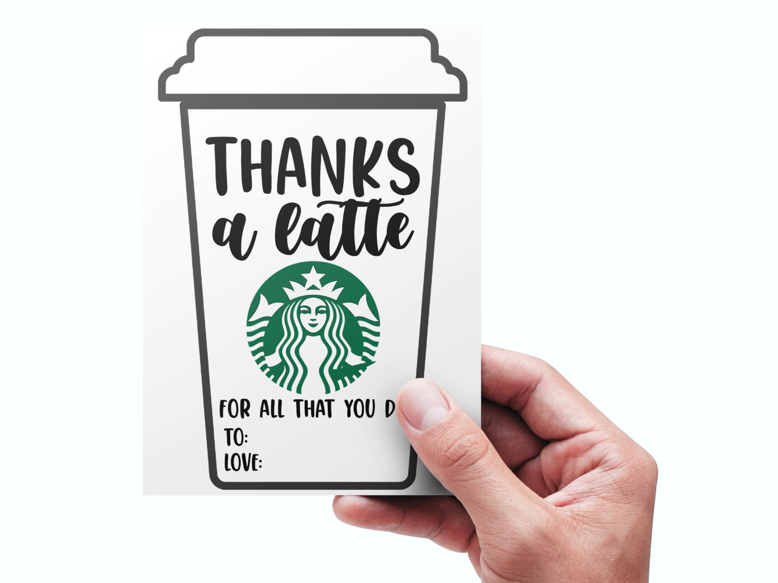 EDITABLE End of School Year Teacher Gifts Thanks a Latte - Etsy Canada