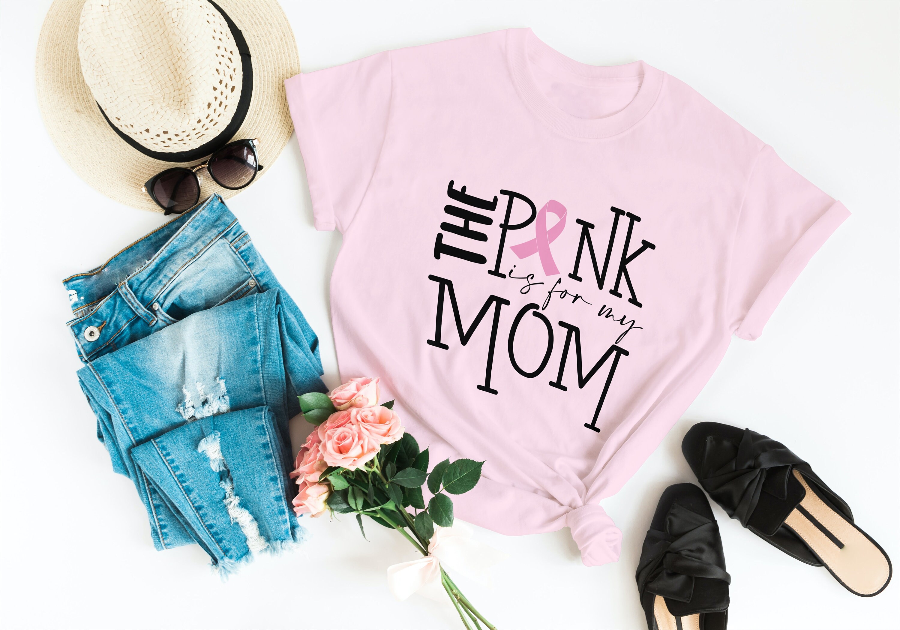 I Wear Pink for My Mom digital Download Breast Cancer - Etsy