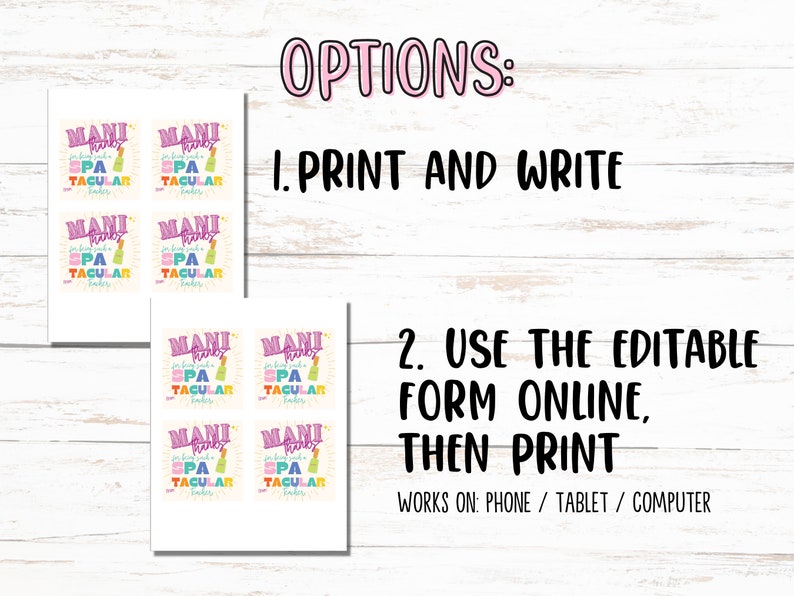 EDITABLE Thank You Gift Tag Teacher Appreciation Gift Label - Etsy