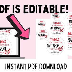 EDITABLE Thank You Gift Tag Teacher Appreciation Gift Label • Thanks ...