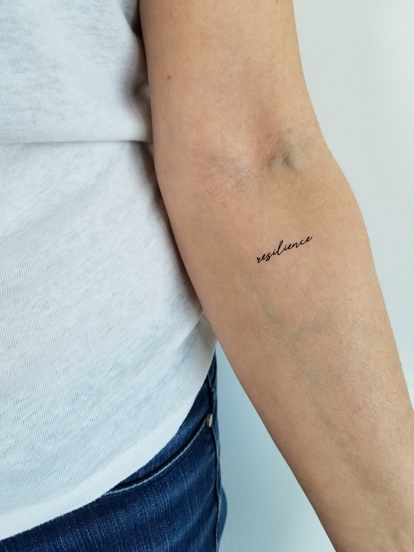 Resilience Word Temporary Tattoo set of 4 - Etsy