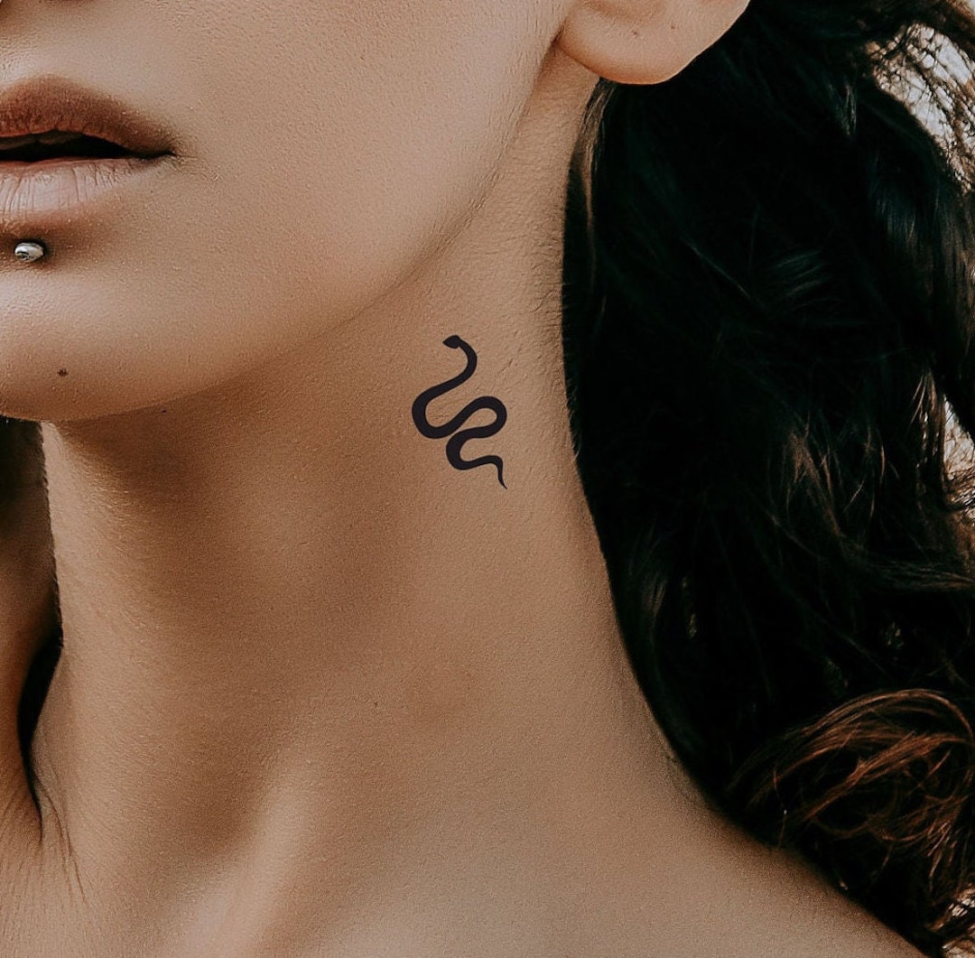 Mini Snake Temporary Tattoos (set of 6) - Etsy
