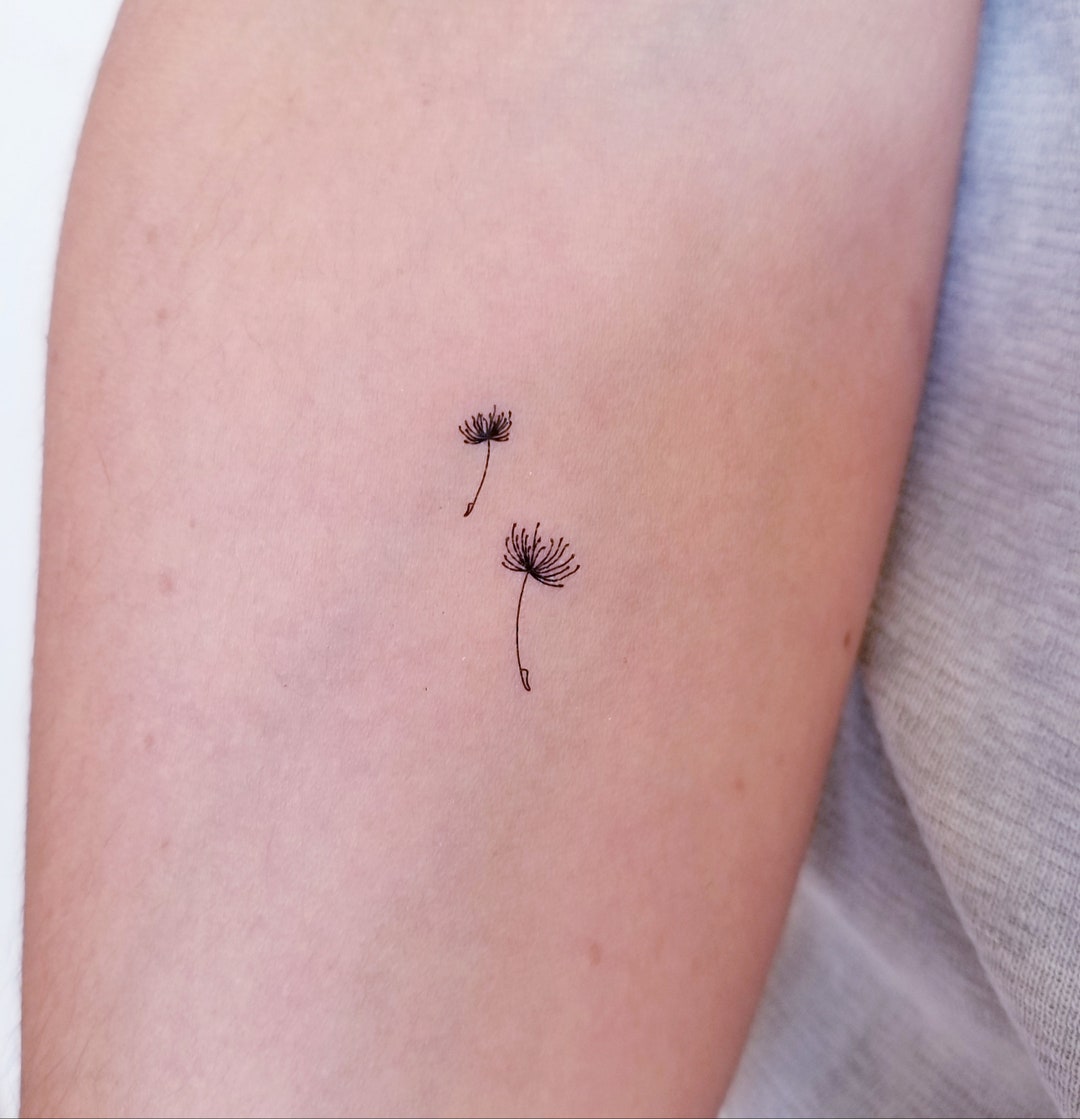 Dandelion Temporary Tattoos (3 Sets of 2) - Etsy