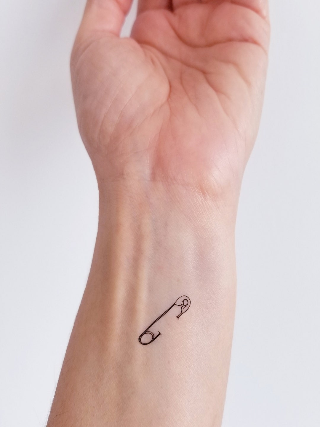 Safety Pin Temporary Tattoo (2 Sets of 2) - Etsy
