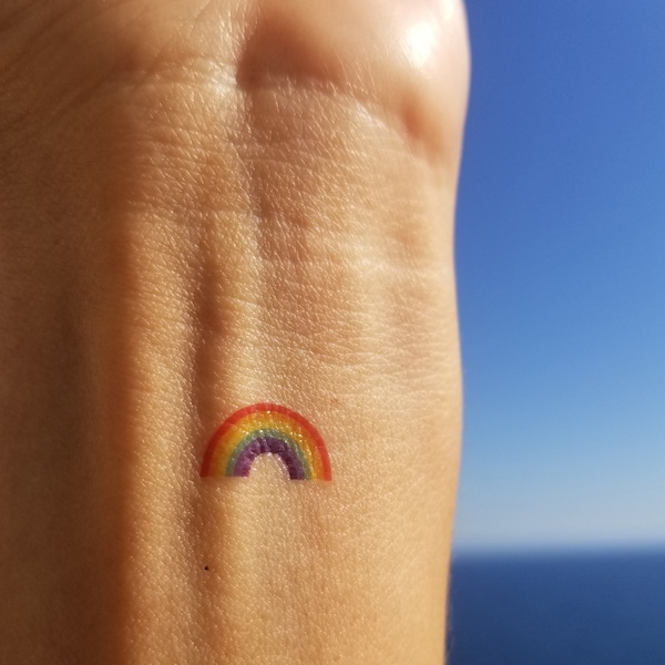 Rainbow Temporary Tattoos - Etsy