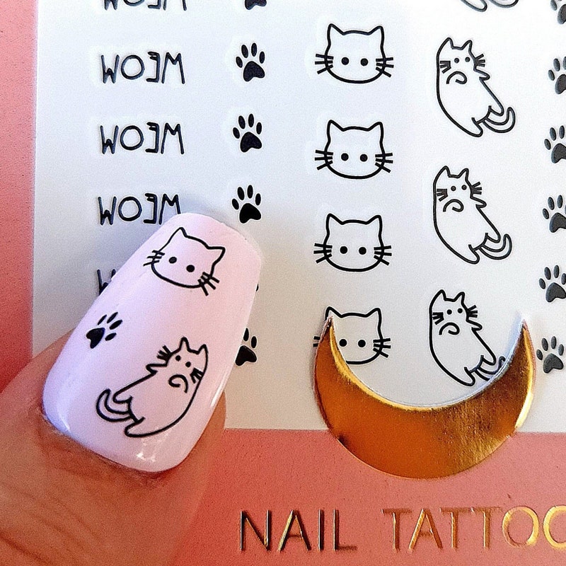 Cat Nails - Etsy