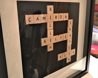 Fathers Day Shadow Box Scrabble Letter Frame - Etsy