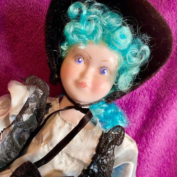 Blue Hair Doll - Etsy