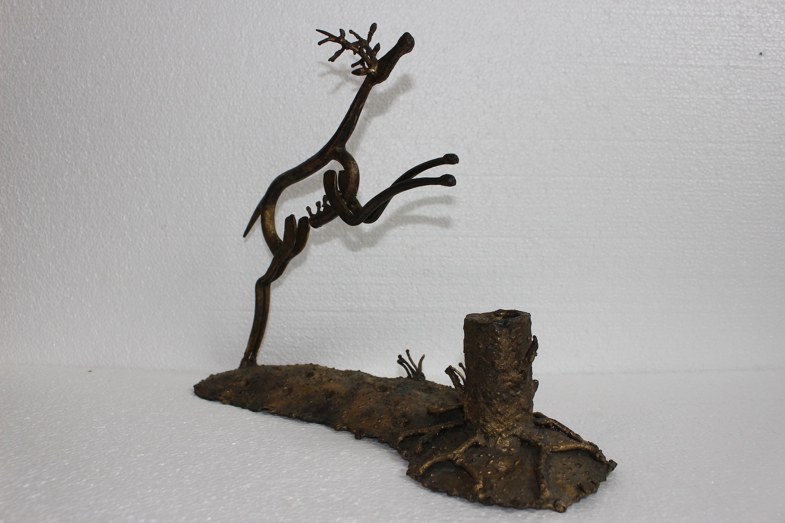 Original Cast Iron Sculpture / Deer Sculpture / Livingroom | Etsy