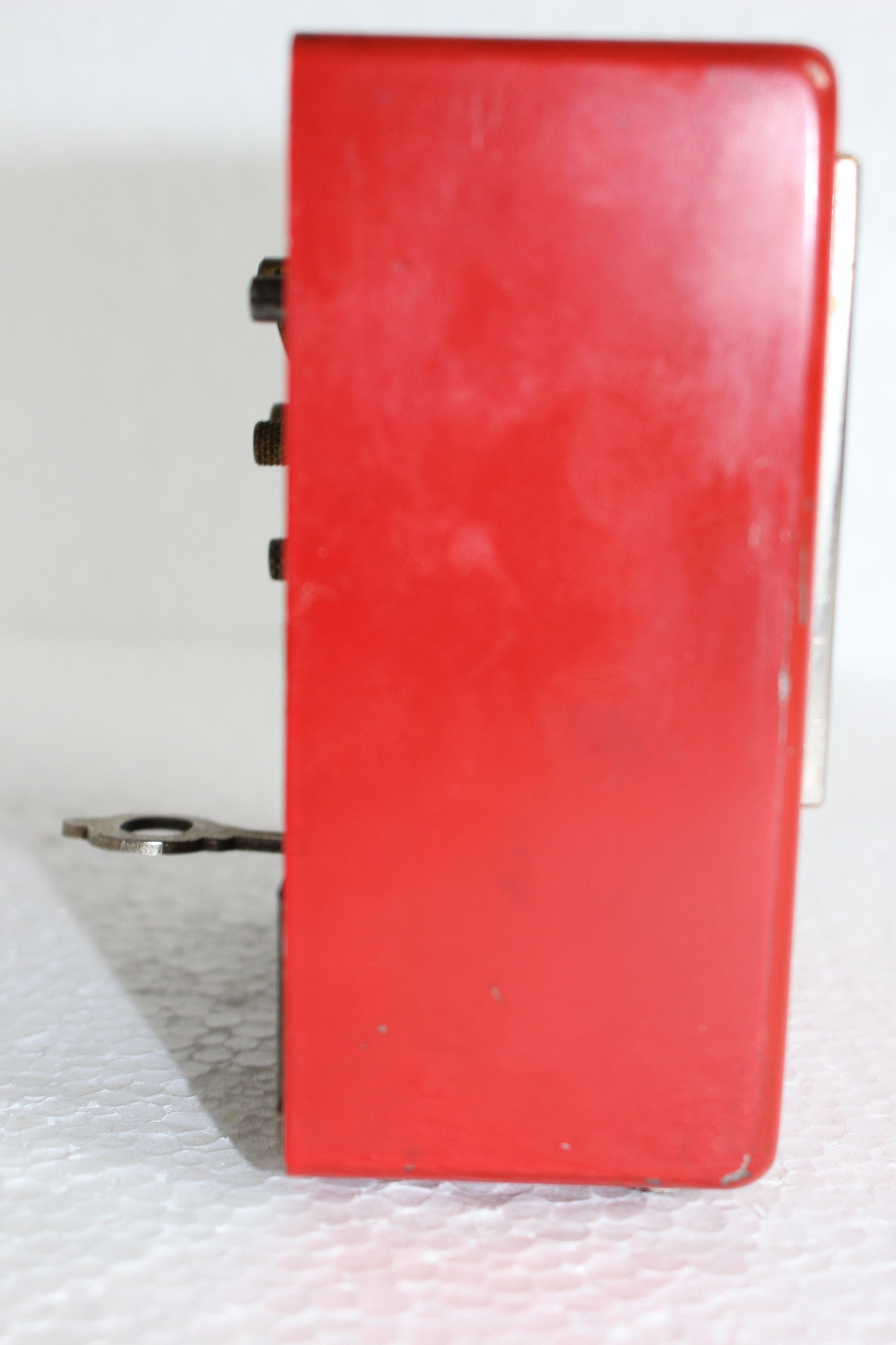 Art Deco Bauhaus Red Clock HKS With Cashbox / German Clock - Etsy