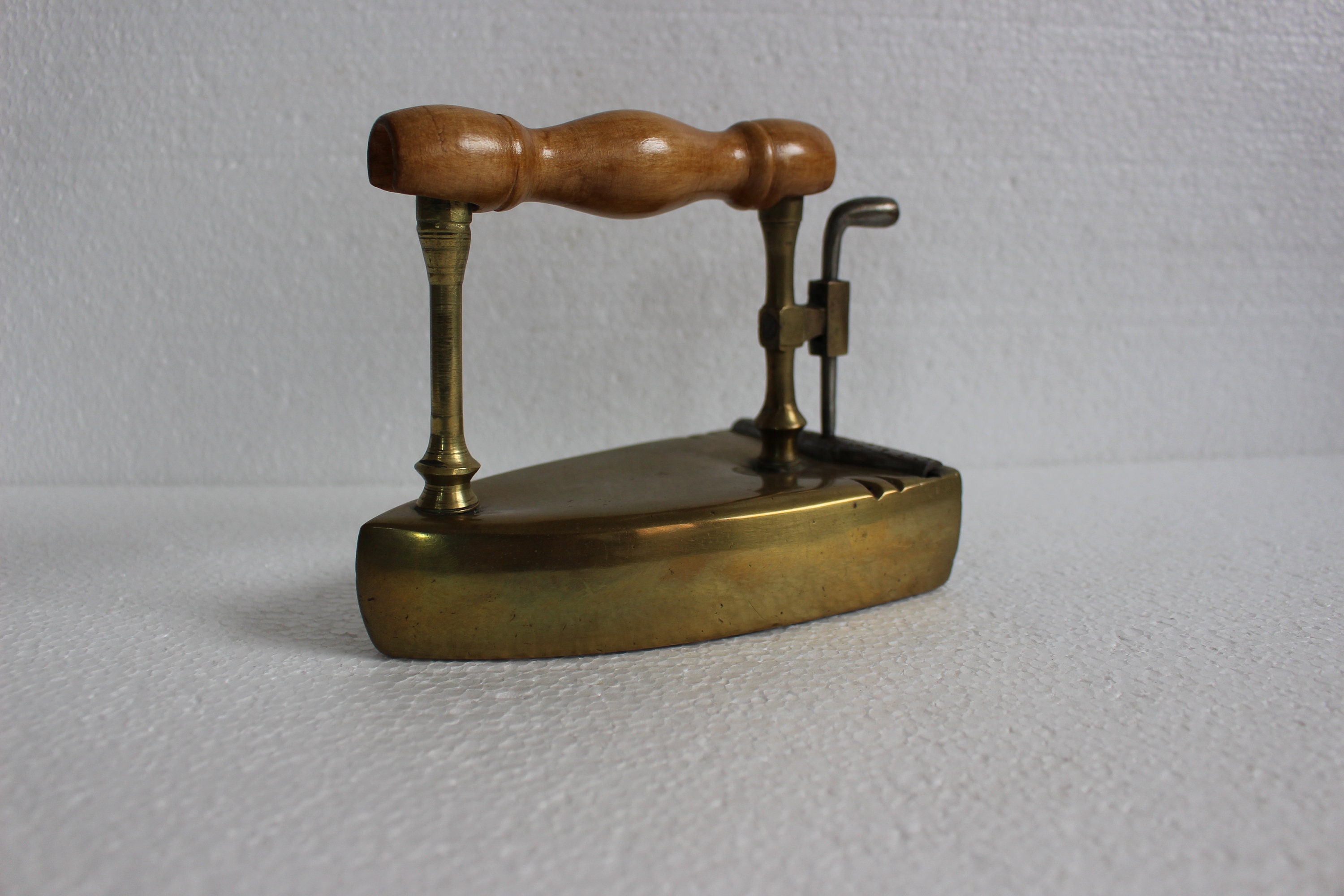 Antique Vintage Restored Brass Flat Iron From Europe / 1910/20s - Etsy