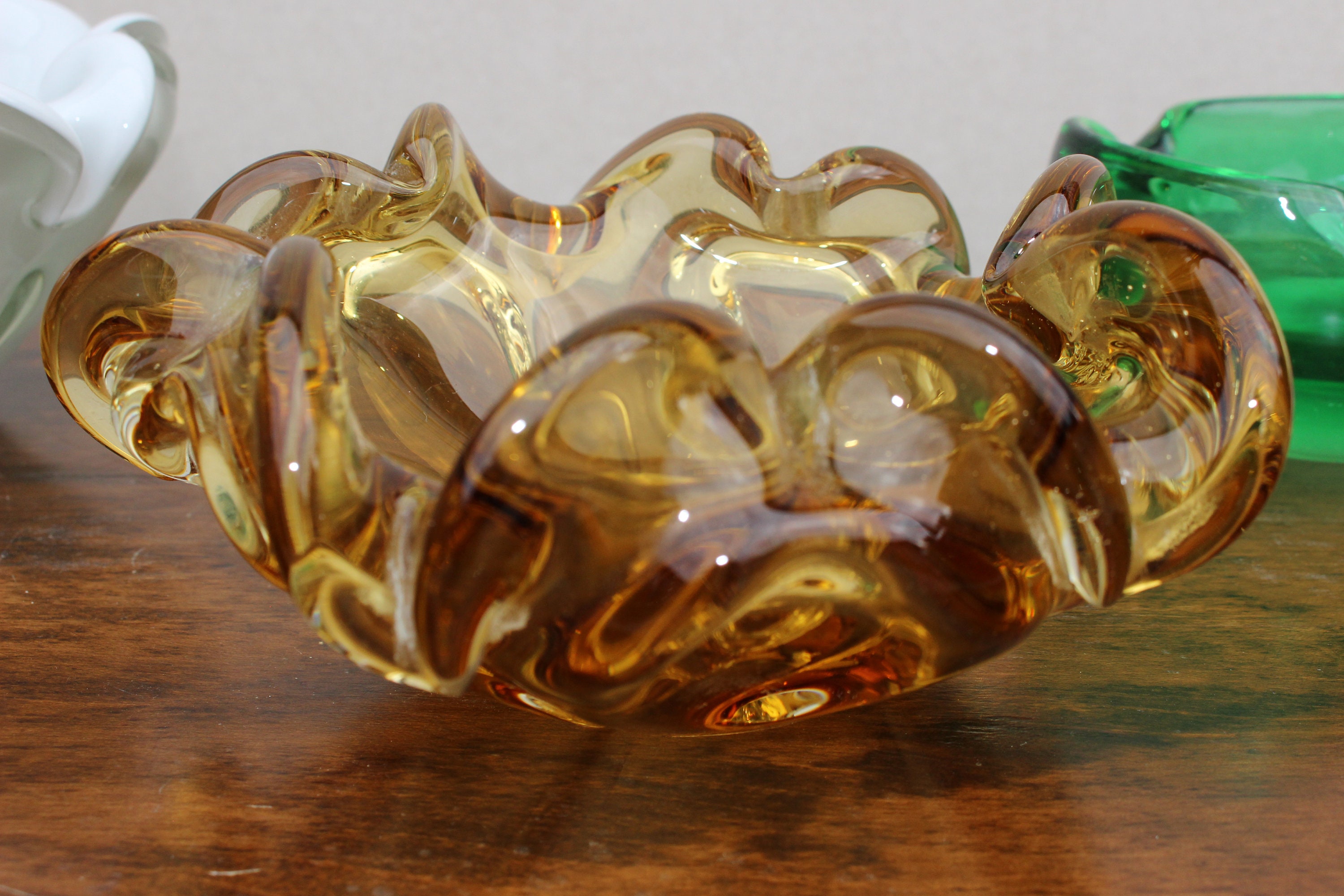 Beautiful Vintage Murano Glass Ashtray / Vintage Art Glass / - Etsy