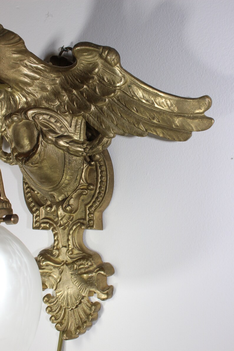 RARE Antique Wall Lamp / Art Deco Sconce Light / Antique Eagle Lamp / 1920s - Etsy