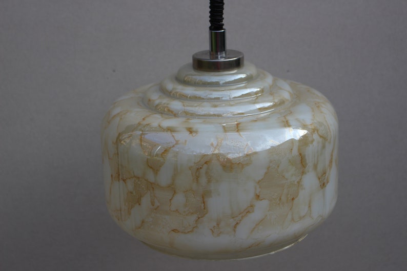Beautiful Vintage Marble Glass Light / Mid Century Cased Glass - Etsy