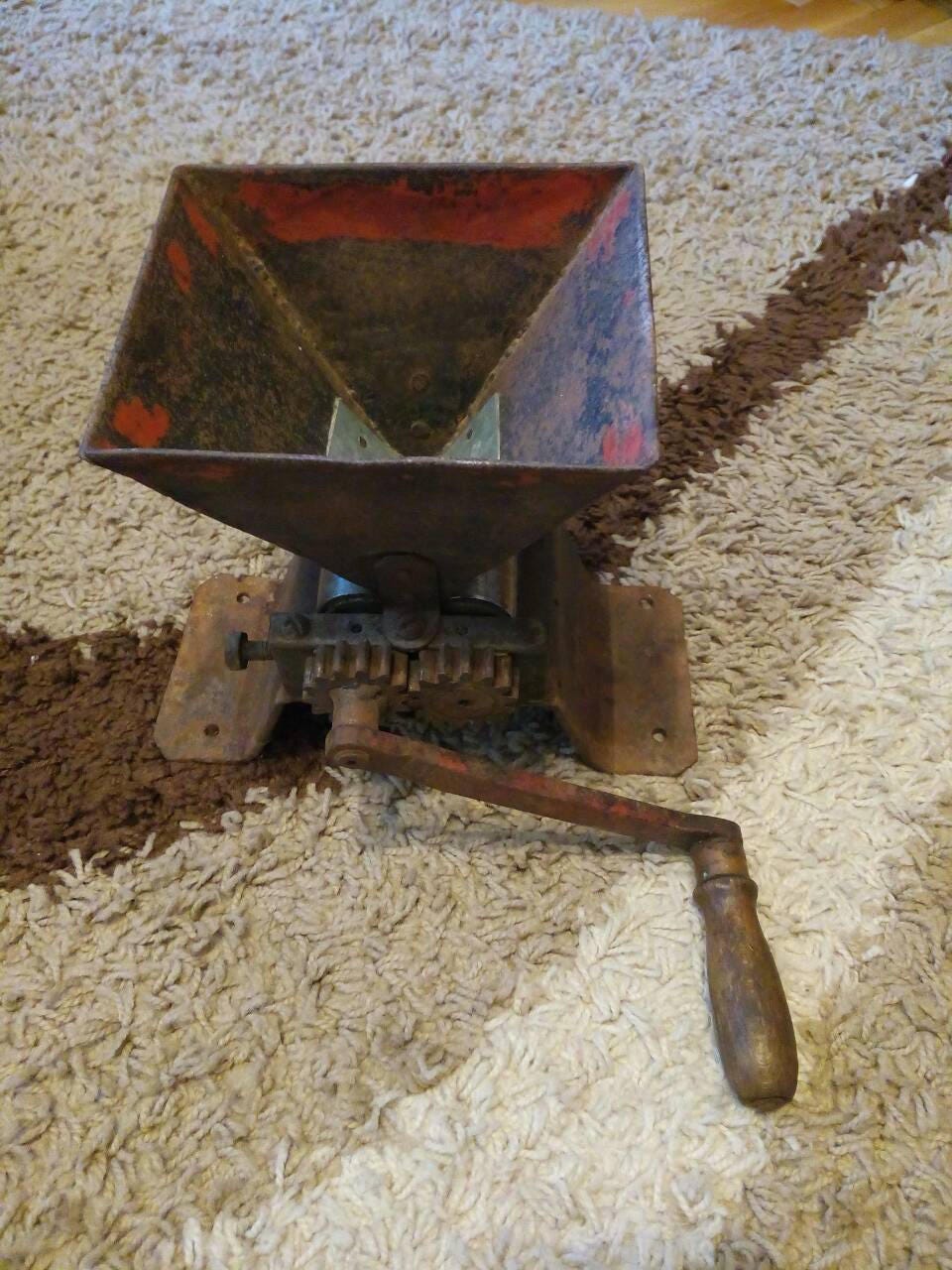 Antique/vintage Cast Iron Grinder Poppy - Etsy