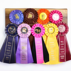 Natural Wood Horse Show Ribbon Display/ Horse Award Display/ Award ...