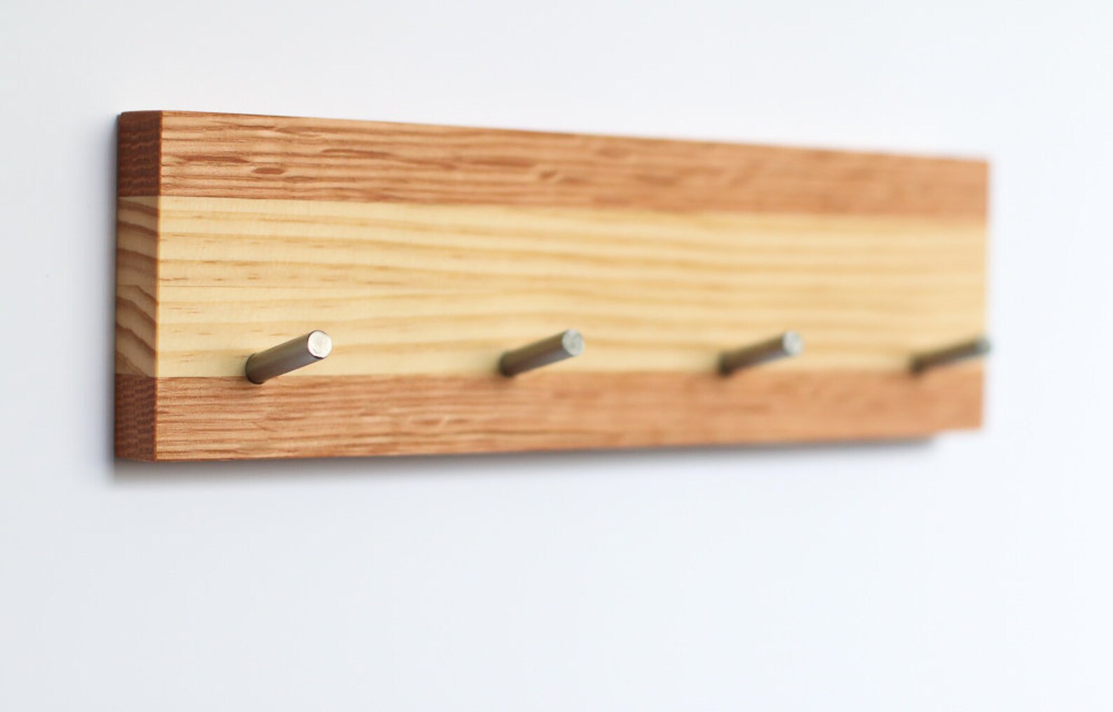 Walnut Oak WOOD Car Keys Holder Unique Organic Wood Wall - Etsy