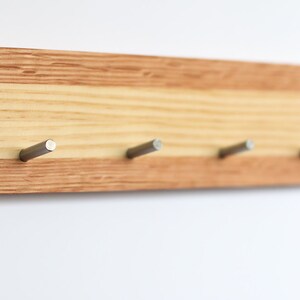 Walnut Oak WOOD Car Keys Holder, Unique Organic Wood Wall Mounted, Key ...