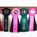 Natural Walnut Horse Show Ribbon Display/ Horse Award Display/ Award ...