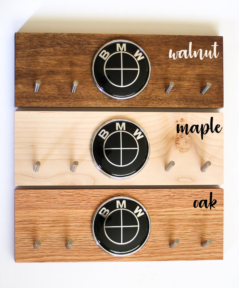 Custom BMW Car Keys Holder solid wood wall mounted key | Etsy