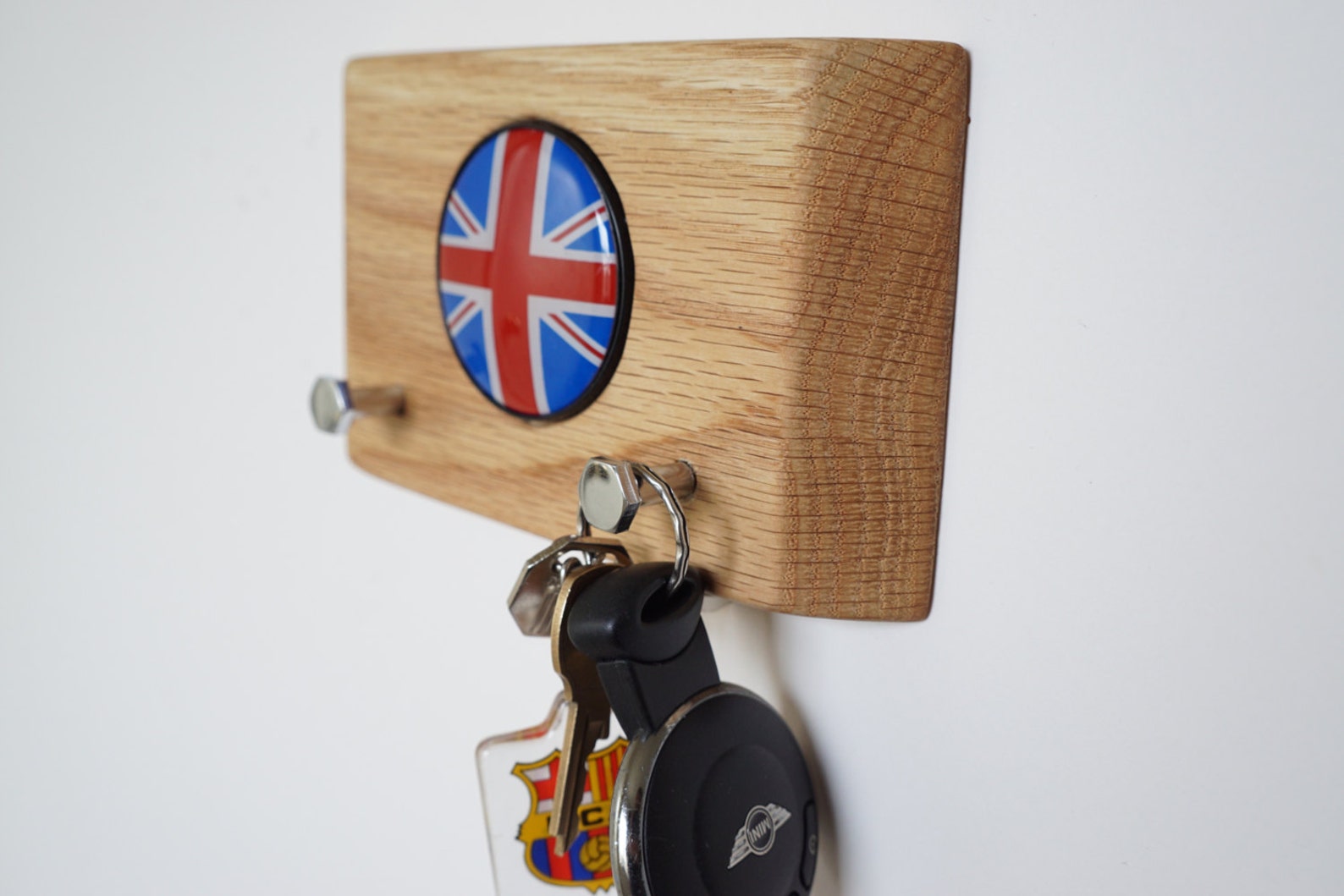 Mini Cooper Wood Key Holder Solid Wall Mounted Key Holder | Etsy