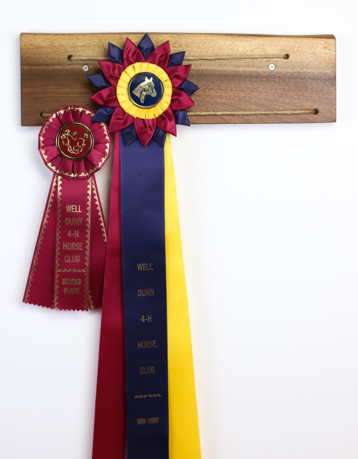 Natural Wood Horse Show Ribbon Display/ Horse Award Display/ - Etsy