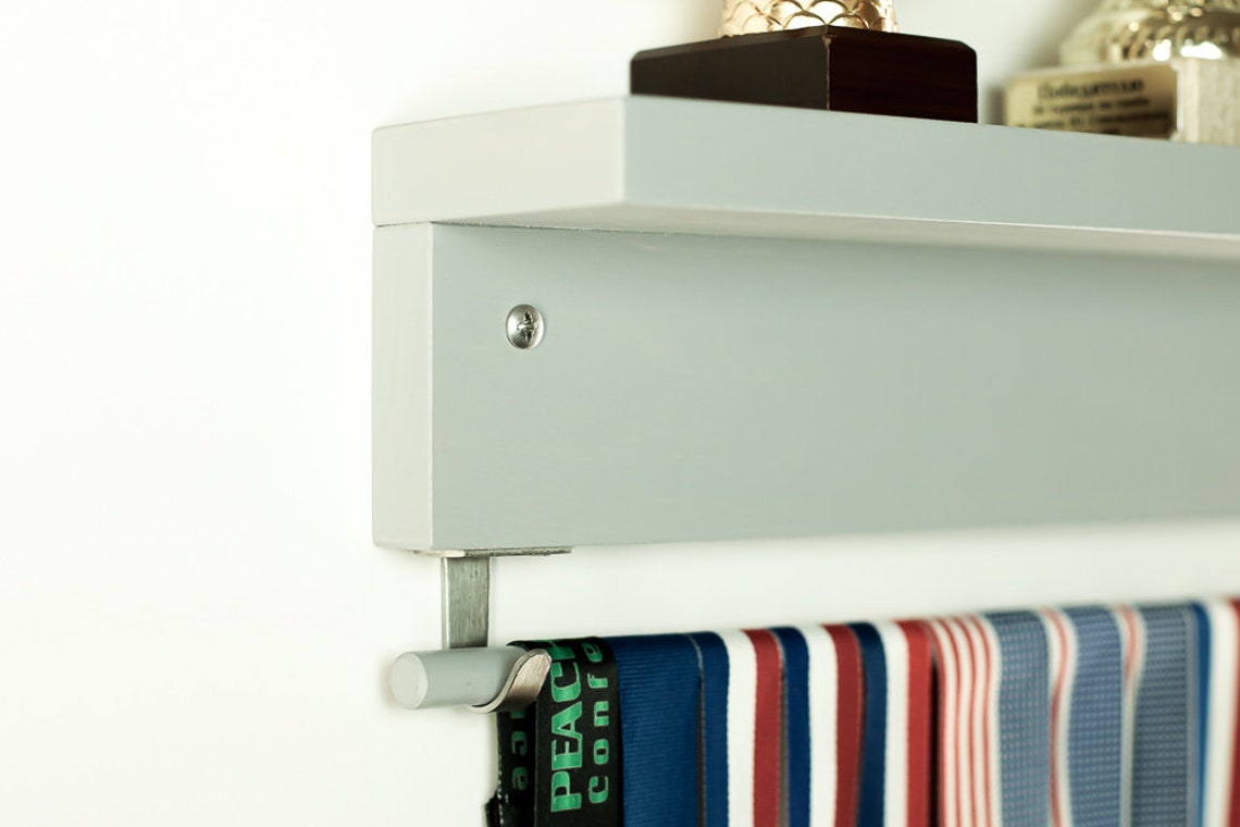 Award Medal Trophy Wooden Display Rack Wall Holder With Shelf - Etsy