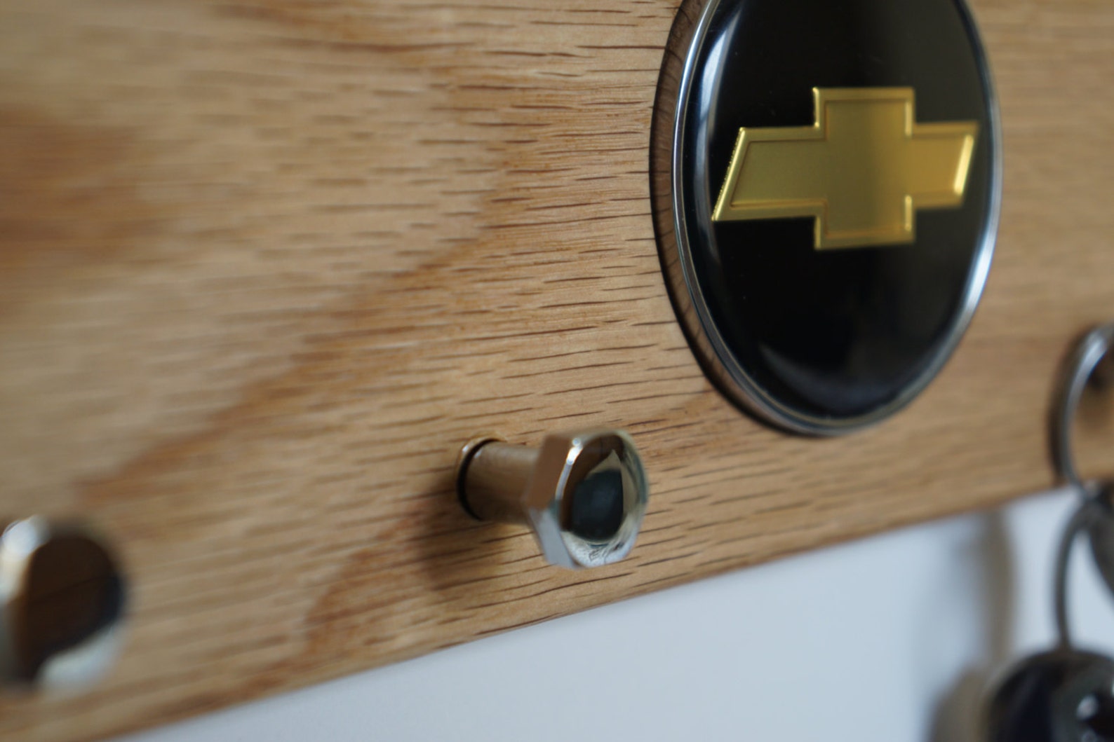 Chevy Wood Key Holder Solid Wall Mounted Key Holder Key - Etsy