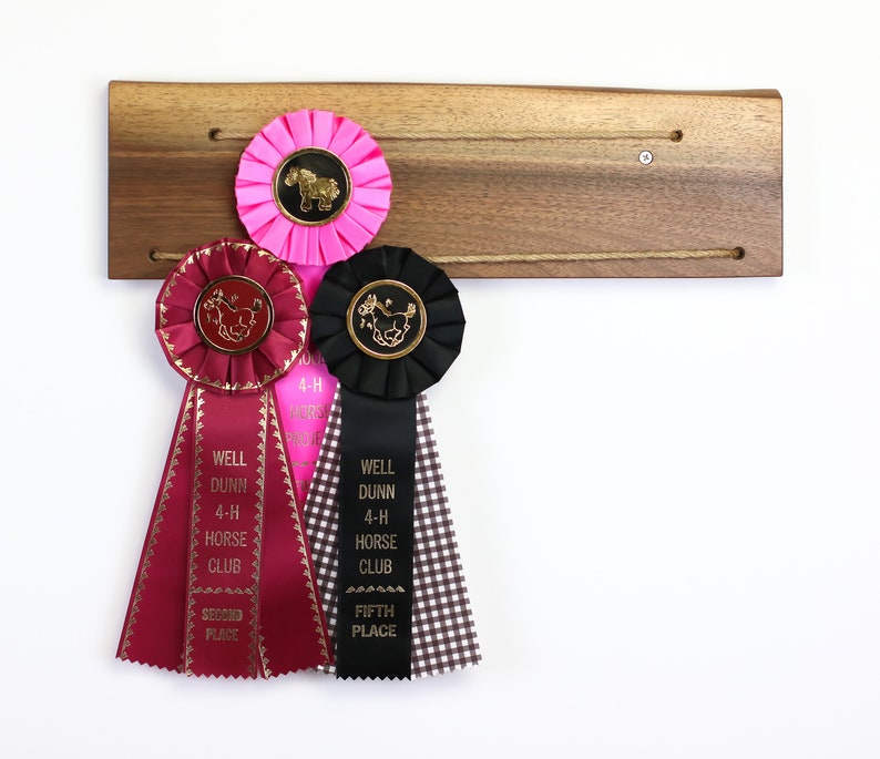 Natural Wood Horse Show Ribbon Display/ Horse Award Display/ - Etsy