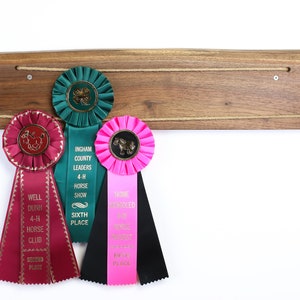 Natural Wood Horse Show Ribbon Display/ Horse Award Display/ Award ...