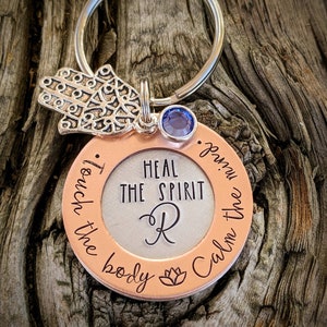 Personalized Hand Stamped Keychain. Massage Therapy. Holistic Healing ...