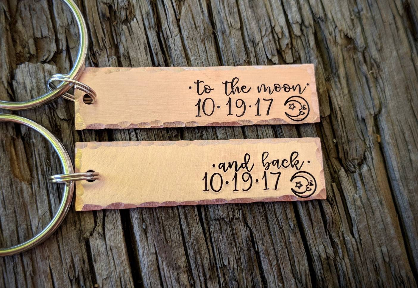 Personalized MATCHING SET Couples Keychains. Long Distance - Etsy
