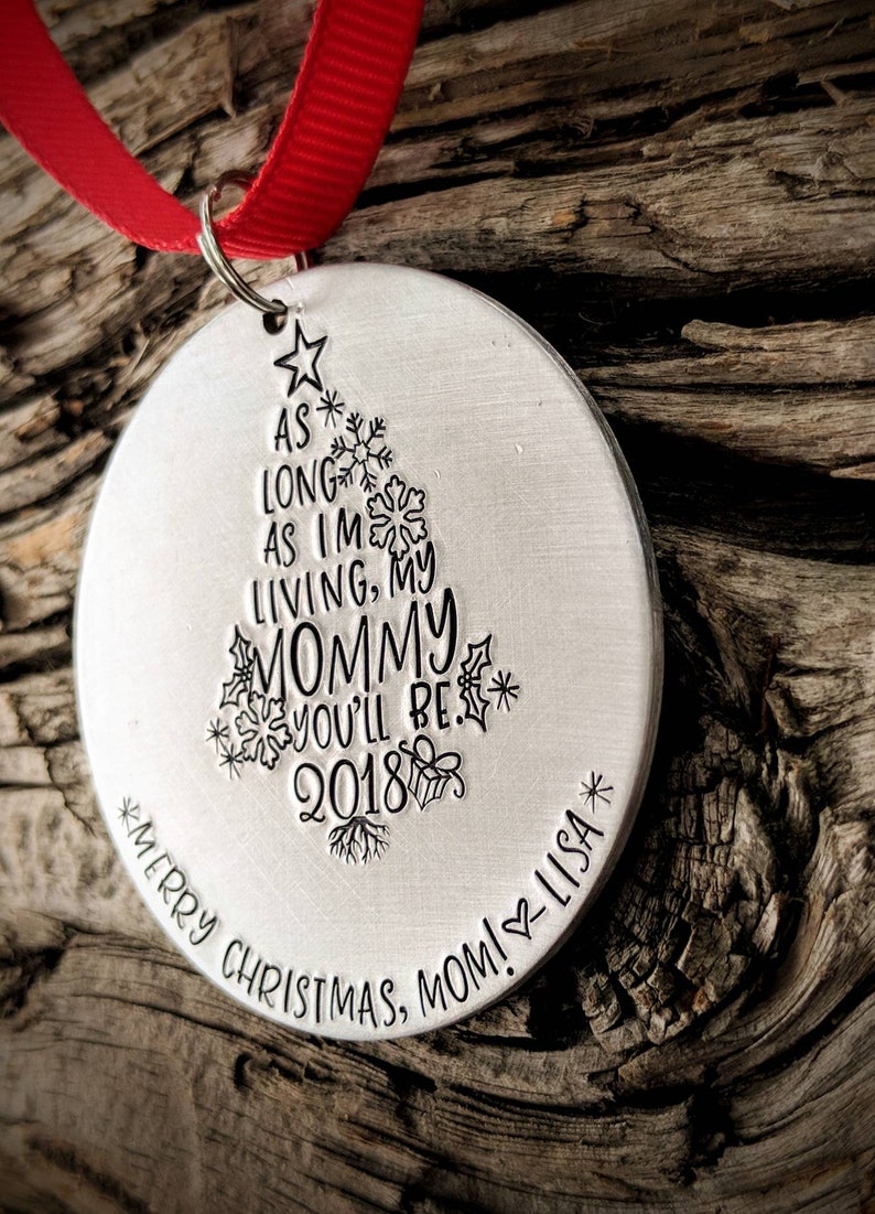 Personalized Hand Stamped Christmas Ornament. Custom Tree Ornament ...