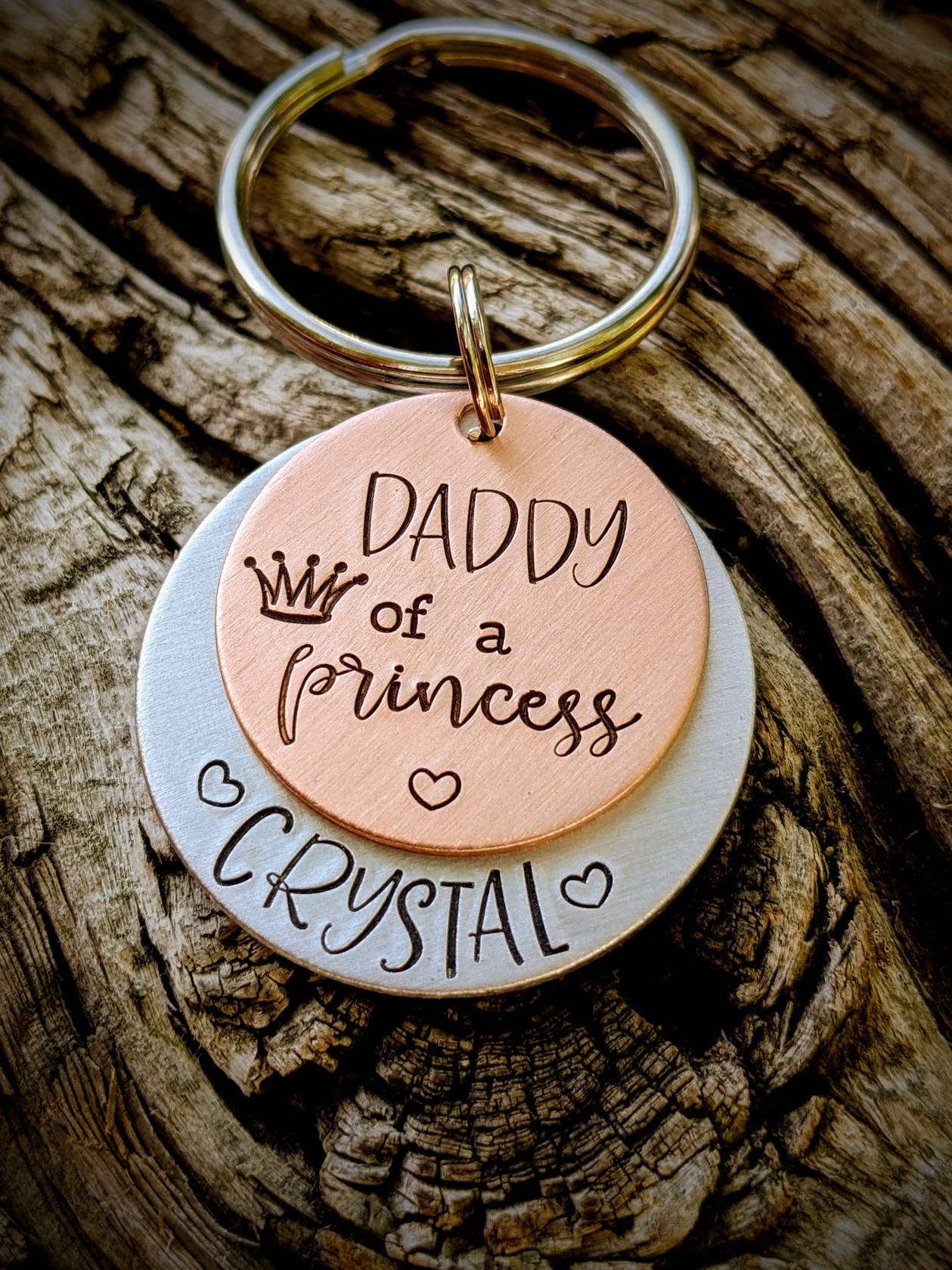 Personalized daddy keychain. New dad gift. Gift for first time | Etsy