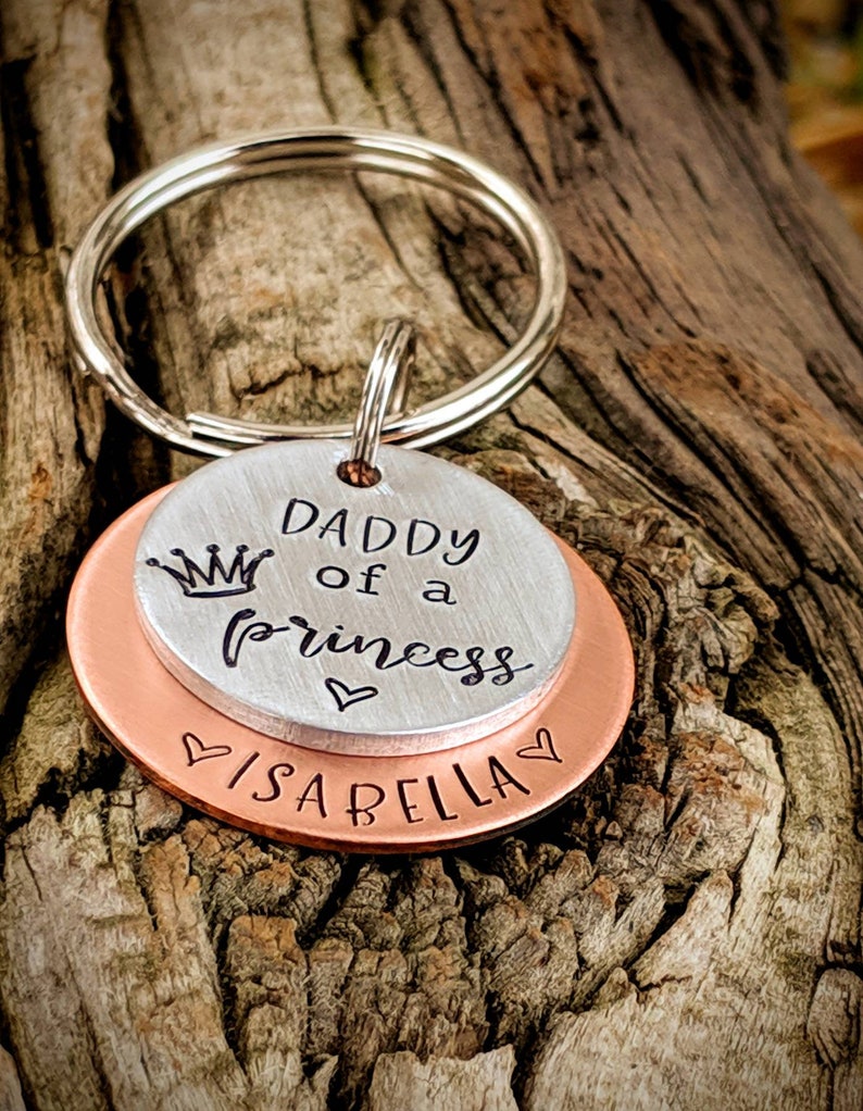 Personalized daddy keychain. New dad gift. Gift for first time | Etsy