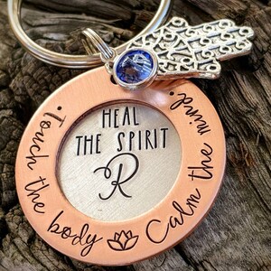 Personalized Hand Stamped Keychain. Massage Therapy. Holistic Healing ...