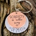 Personalized Hand Stamped Sobriety Keychain. Custom Sober - Etsy