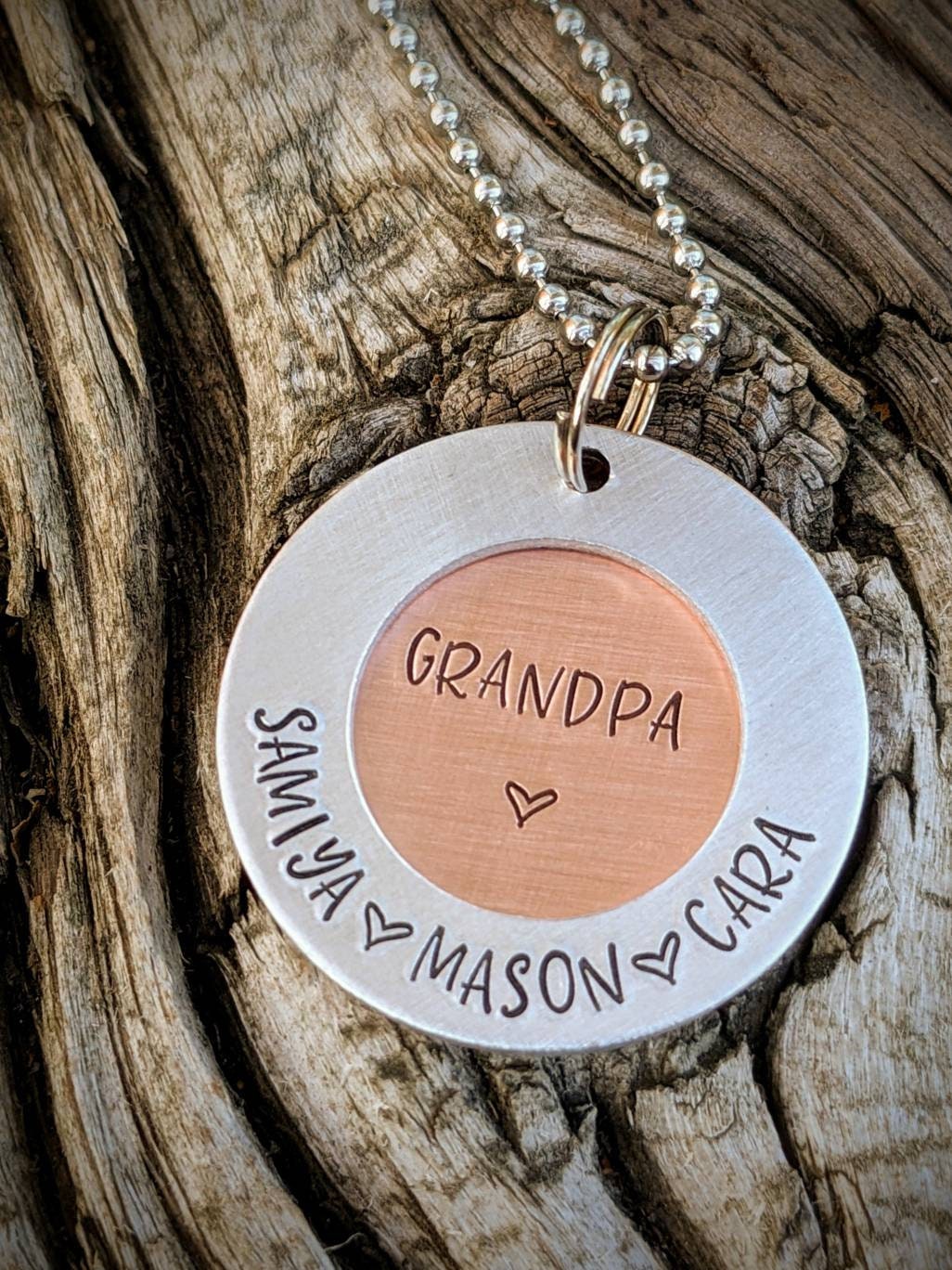 Personalized Hand Stamped Rear View Mirror Charm. Rearview - Etsy