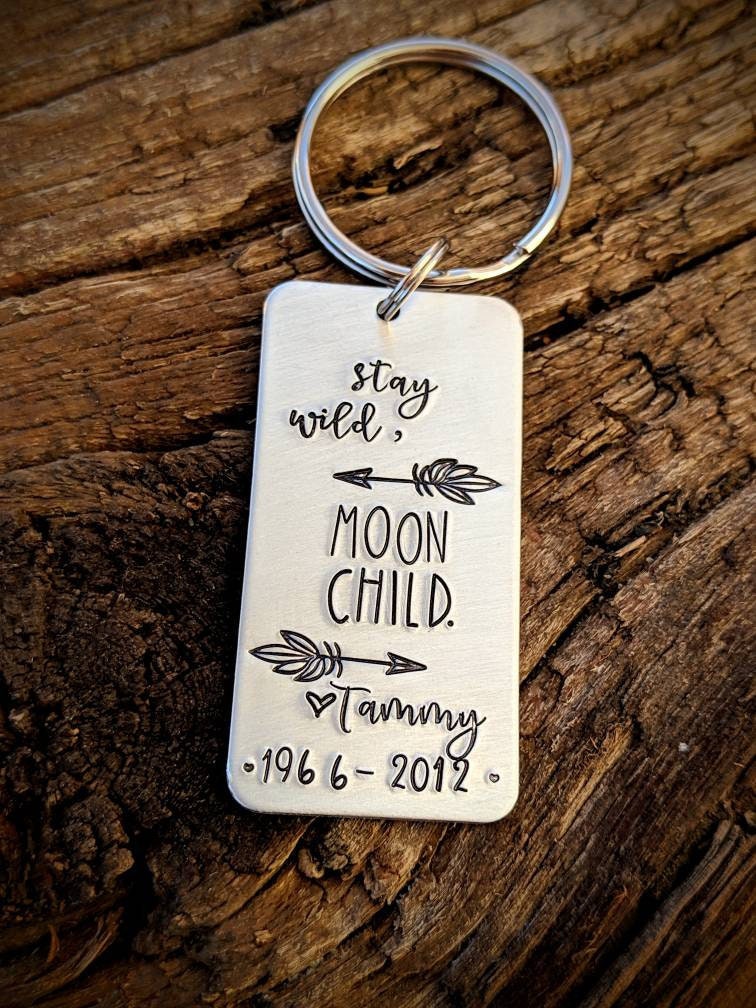 Personalized memorial keychain. Gift for loss of sister. Best | Etsy
