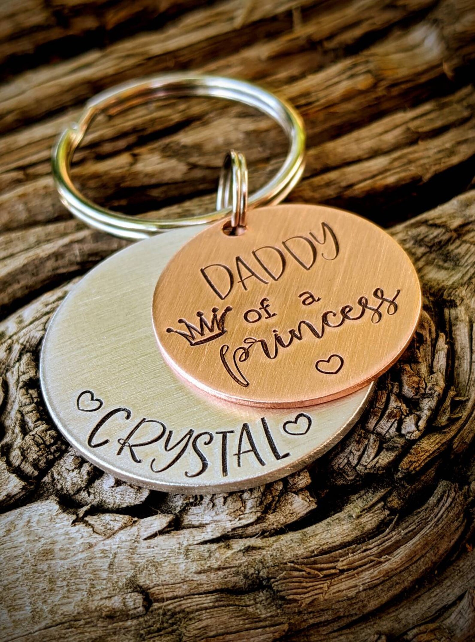 Personalized daddy keychain. New dad gift. Gift for first time | Etsy