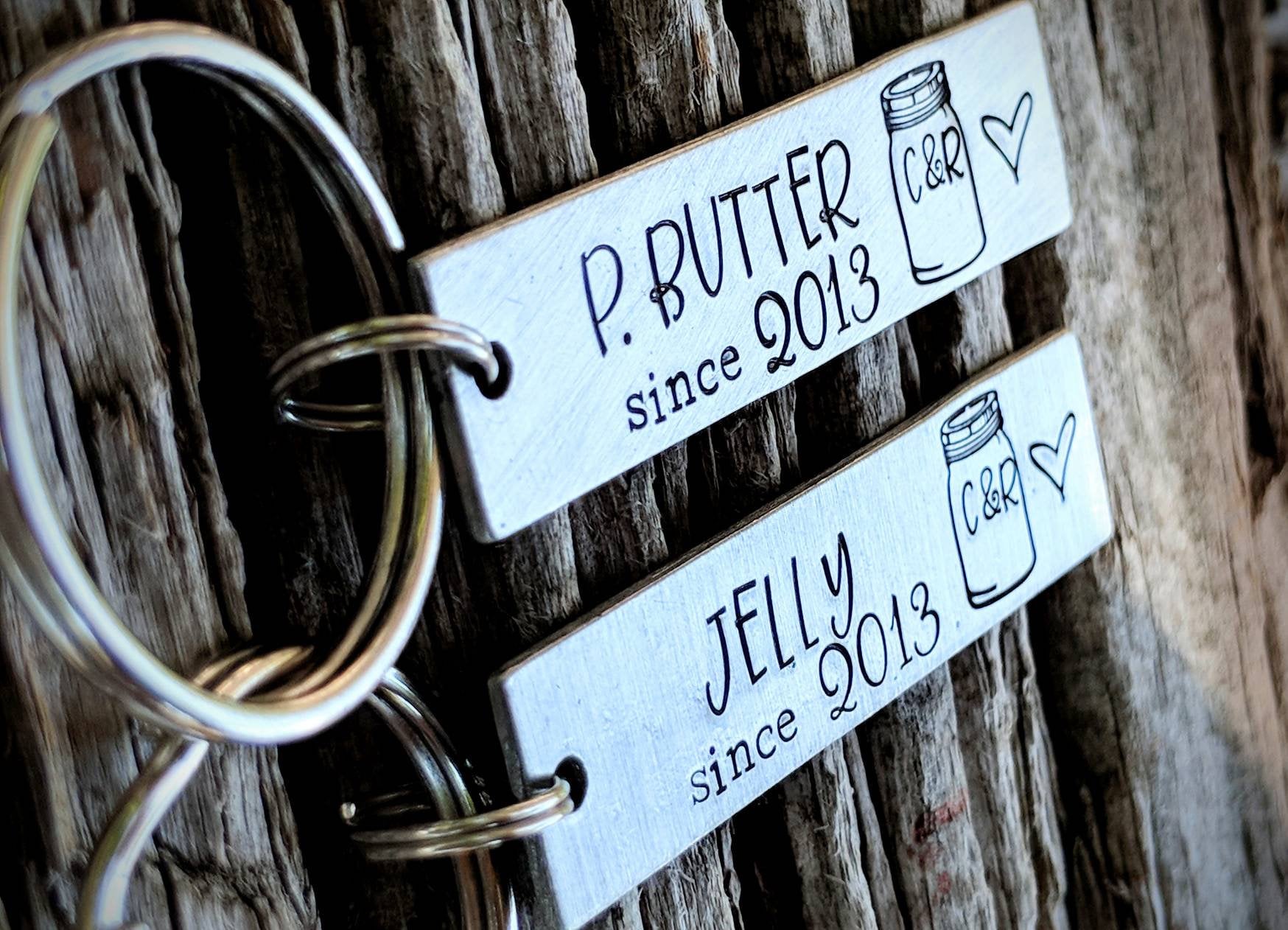 Personalized Hand Stamped Couples Gift Set. MATCHING SET | Etsy