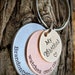 Personalized Hand Stamped Brother Memorial Keychain. Custom Gift for ...
