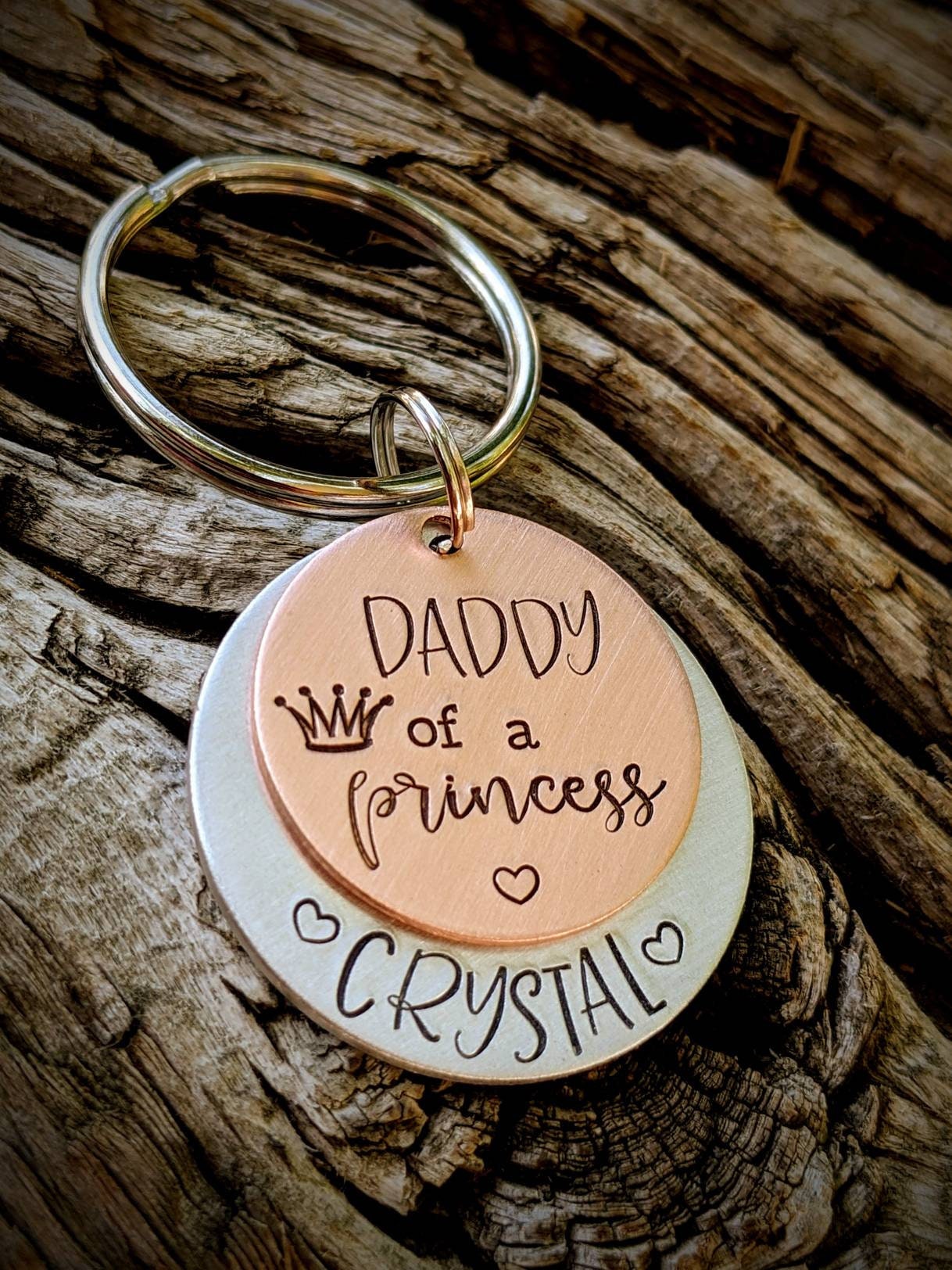 Personalized daddy keychain. New dad gift. Gift for first time | Etsy