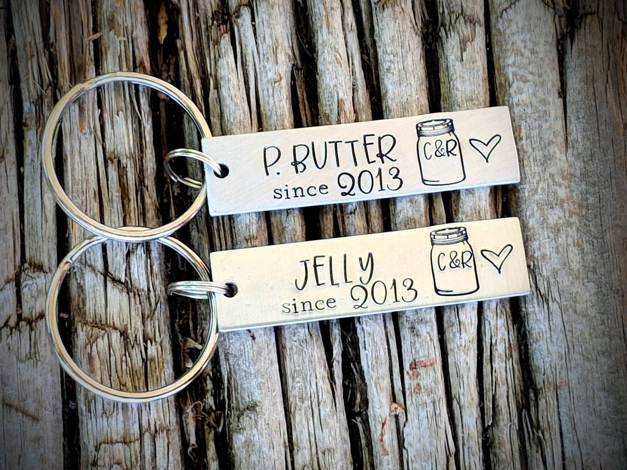 Personalized Hand Stamped Couples Gift Set. MATCHING SET | Etsy