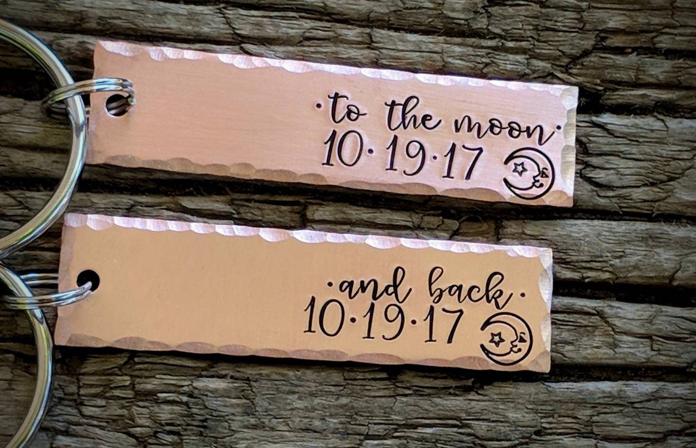 Personalized MATCHING SET Couples Keychains. Long Distance - Etsy