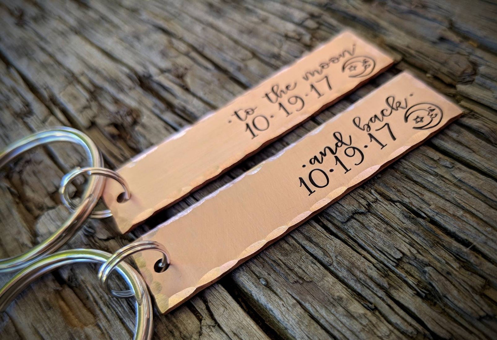 Personalized MATCHING SET Couples Keychains. Long Distance - Etsy