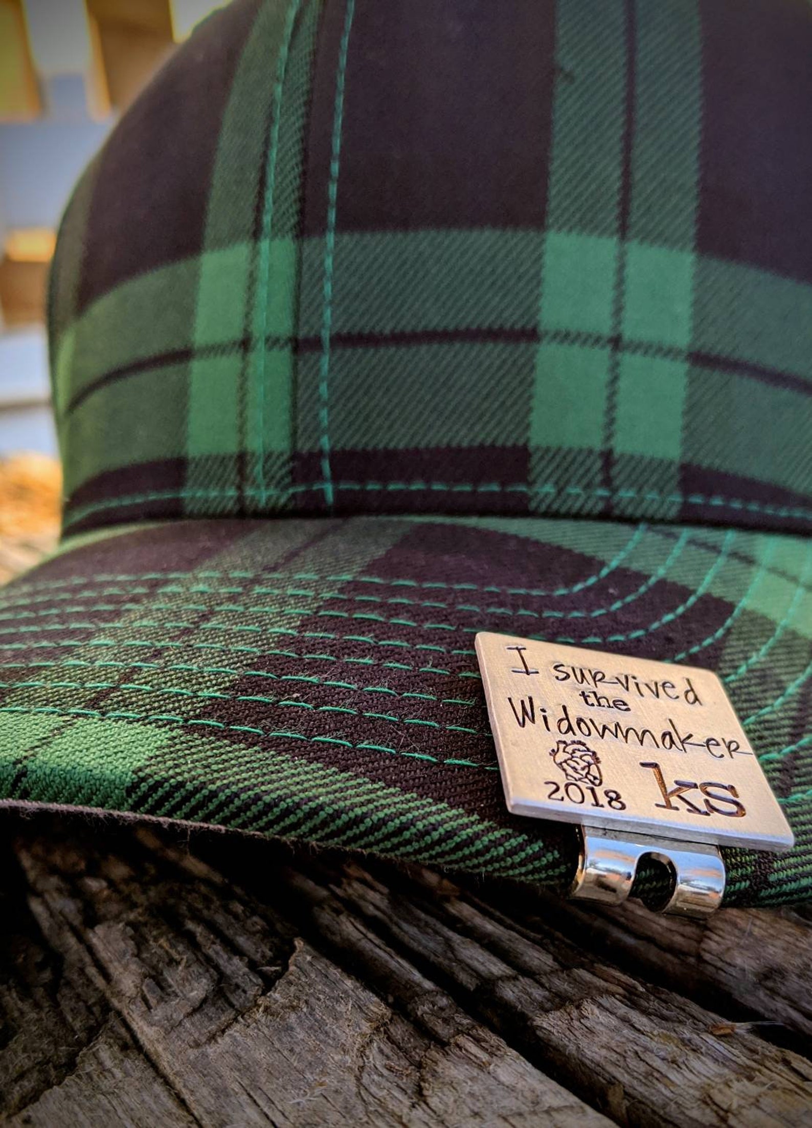 Personalized Hand Stamped Hat Clip. Custom Fathers Day Gifts. | Etsy