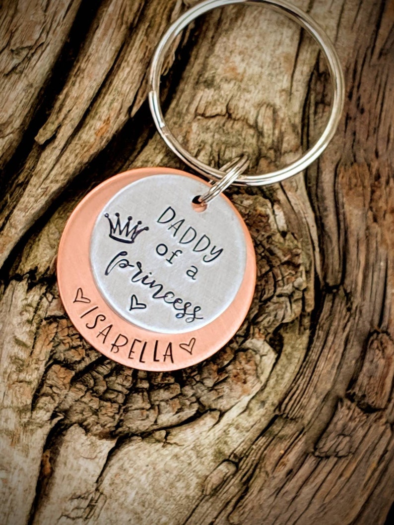 Personalized daddy keychain. New dad gift. Gift for first time | Etsy