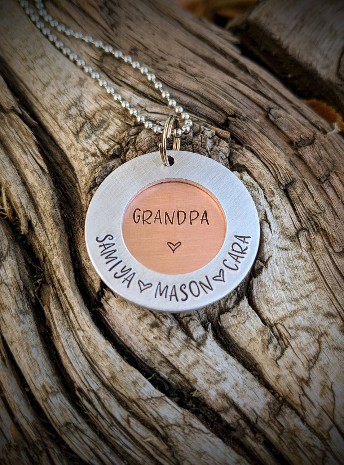 Personalized Hand Stamped Rear View Mirror Charm. Rearview - Etsy